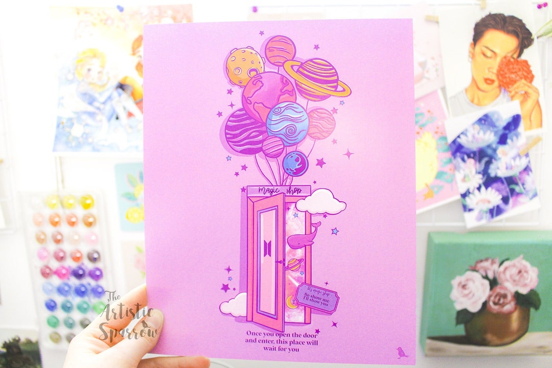 BTS Magic Shop Art Print// Bangtan Boys, I Purple You, ARMY, Kpop ...