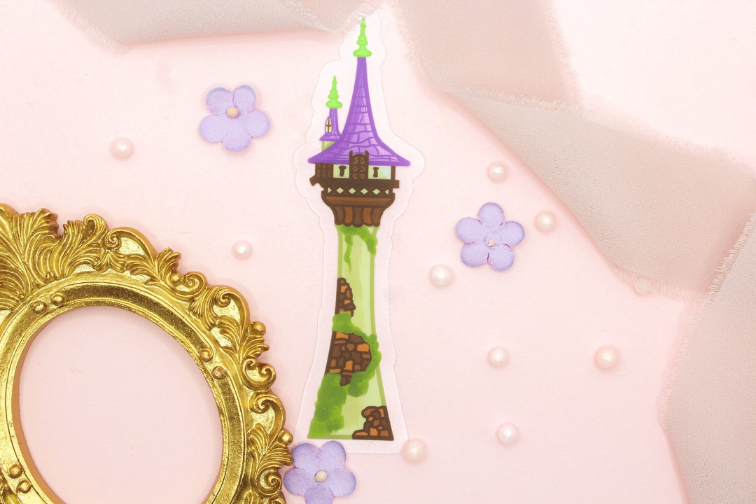 Rapunzel's Tower CLEAR Sticker, Tangled, Inspirational, Inspiring ...