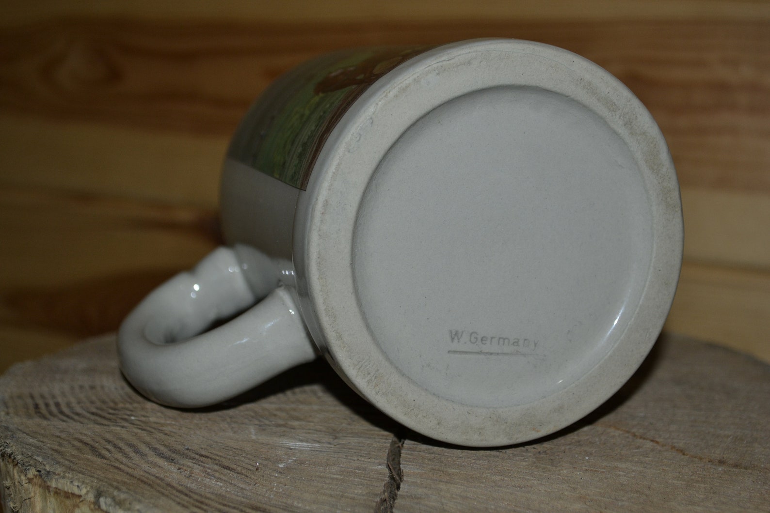 Vintage Clay Barware Beer Glass Made in West Germany Traditional Pint ...