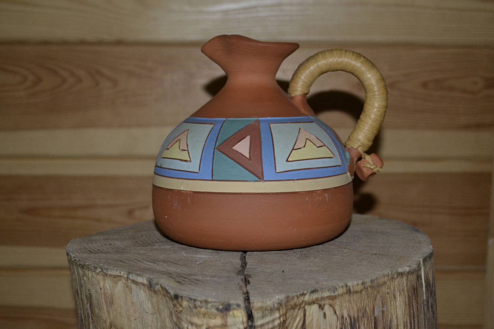 Vintage Original Hand Made Red Clay Water Pitcher Vintage Clay Water ...
