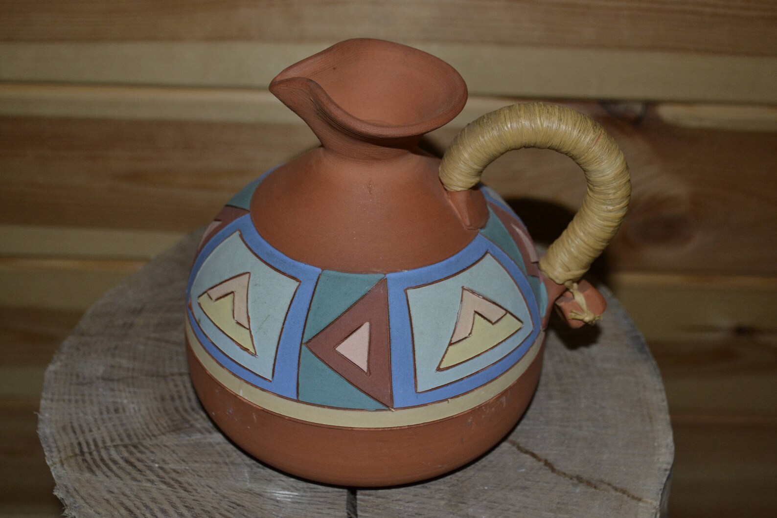 Vintage Original Hand Made Red Clay Water Pitcher Vintage Clay Water ...