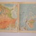 1960s Vintage Large World Maps Geographical Atlas USSR Educational ...