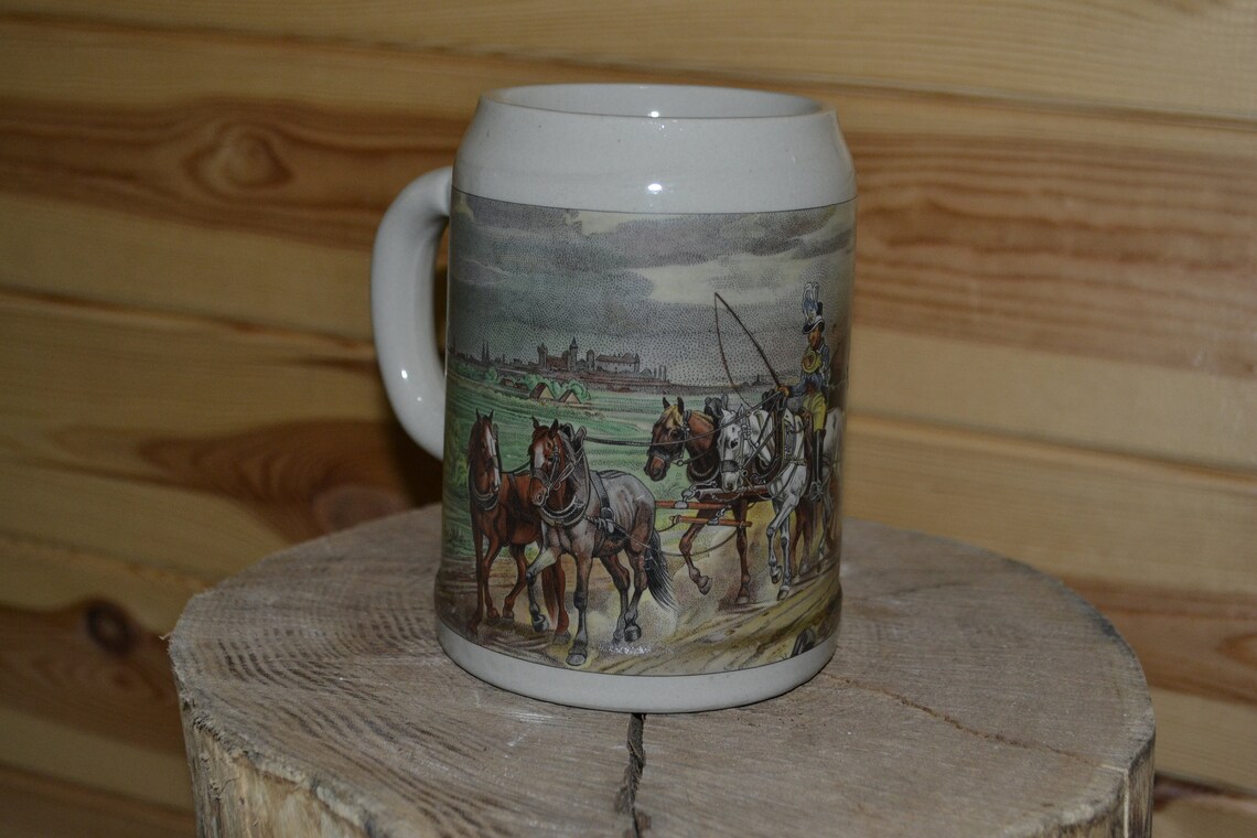 Vintage Clay Barware Beer Glass Made in West Germany - Etsy