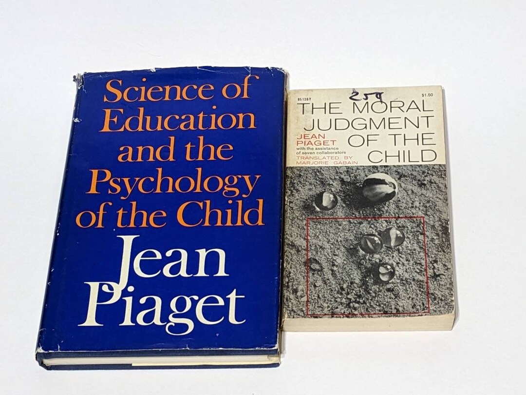 Vintage Jean Piaget Books Bundle the Moral Judgement of the - Etsy