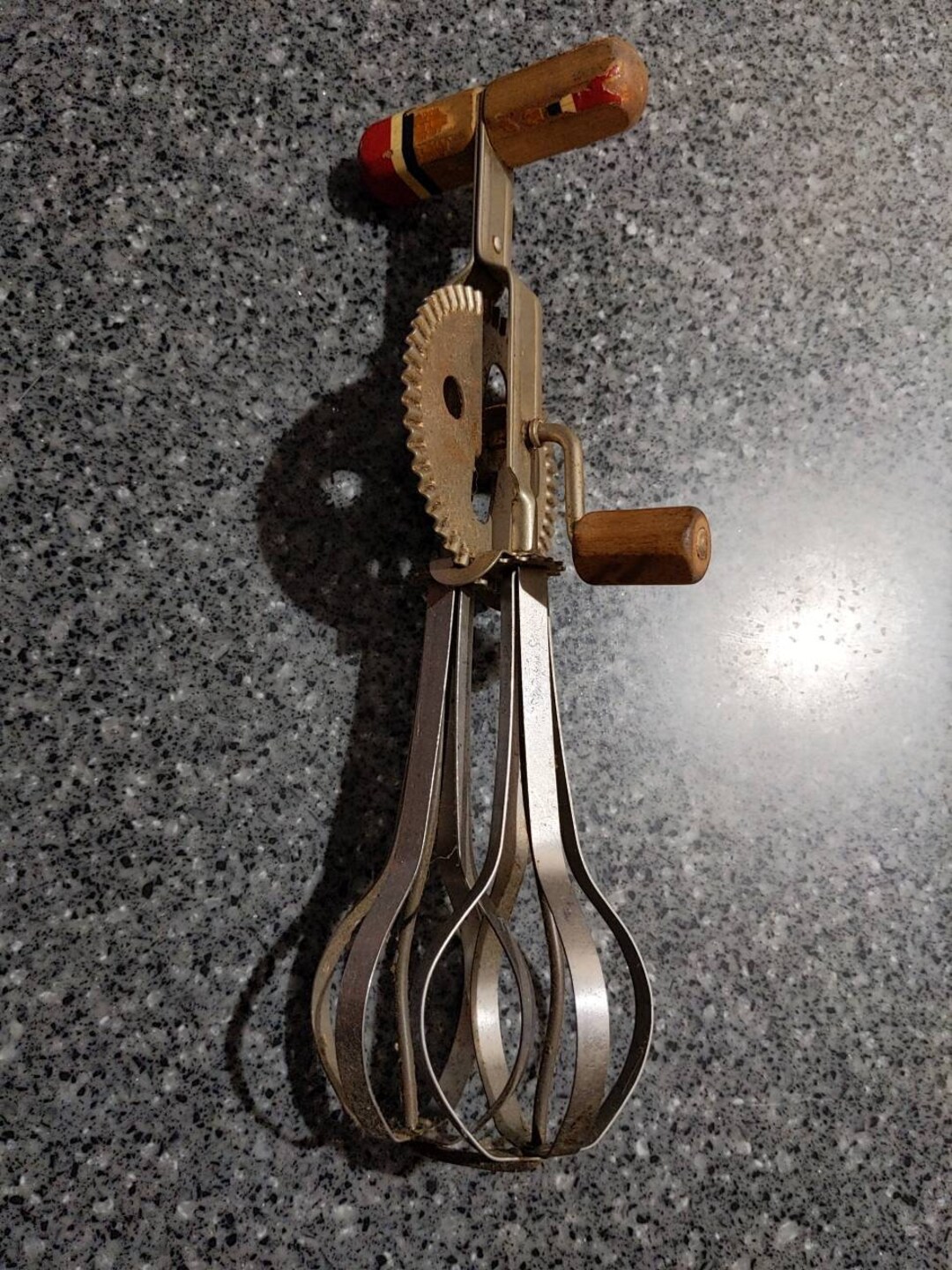 Vintage Egg Beater Hand Mixer A&J Ecko High Speed Super Center Drive ...