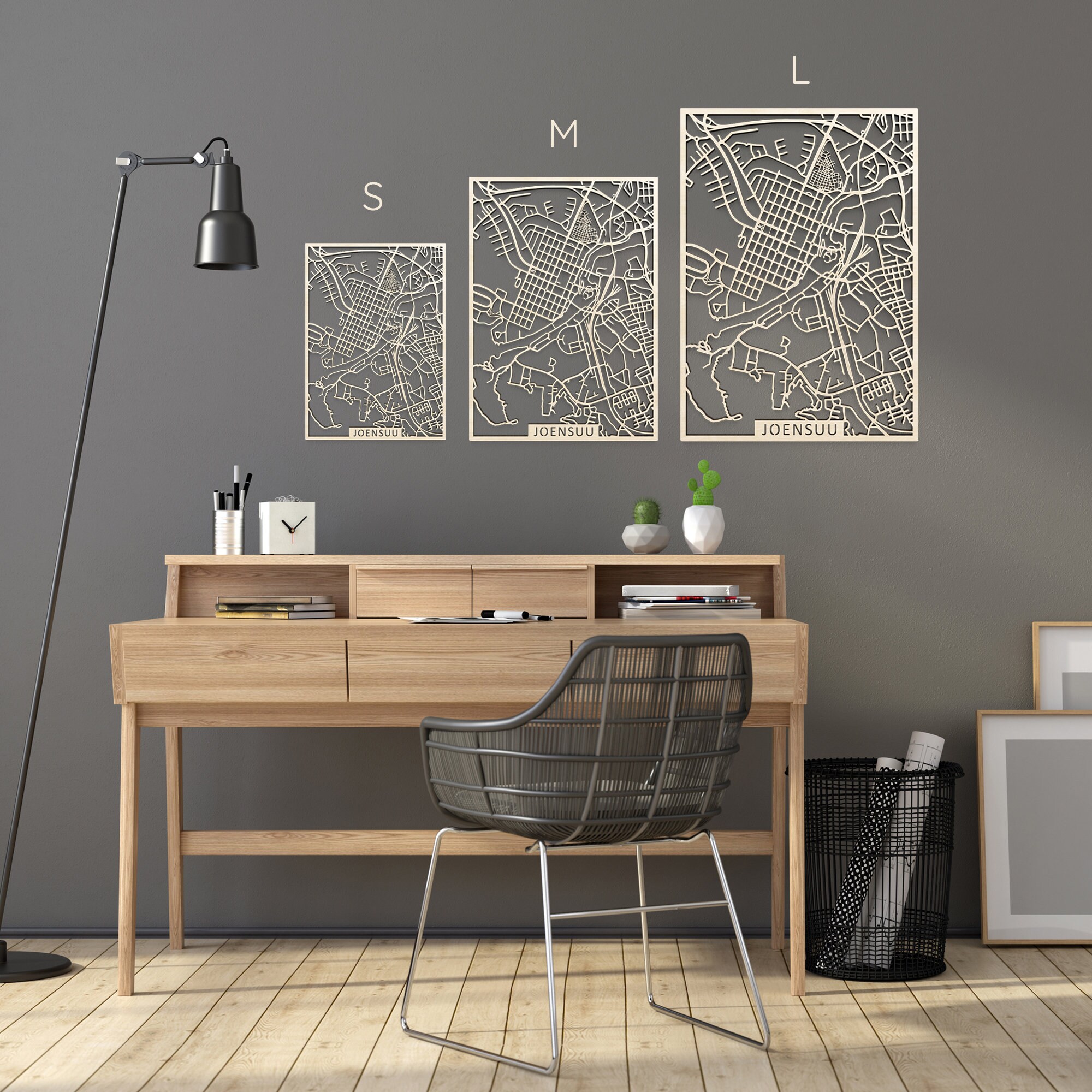Wooden Map of Malmö - Etsy