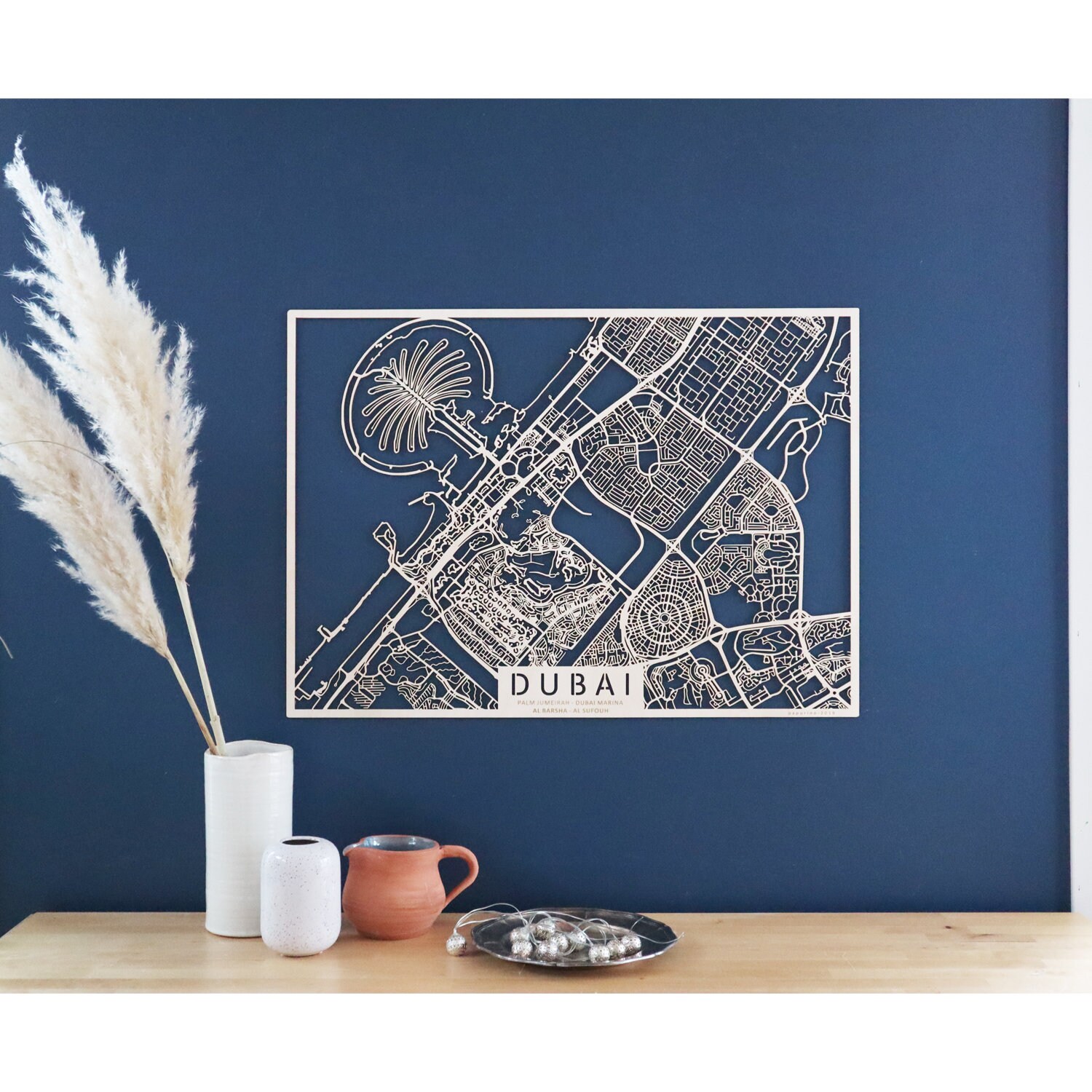 Wooden Map of Dubai - Etsy