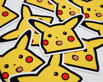 Surprised Pikachu Car Decal - Etsy