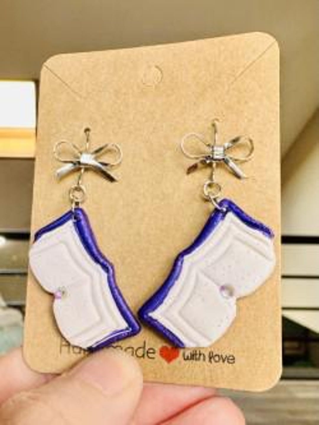 Open Book Clay Earrings - Etsy