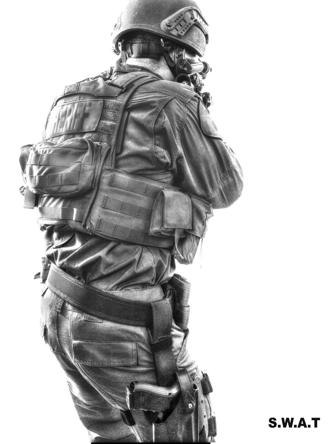 Sheriff SWAT Black & White, SWAT Poster, Police Gifts, Wall Art, Law ...