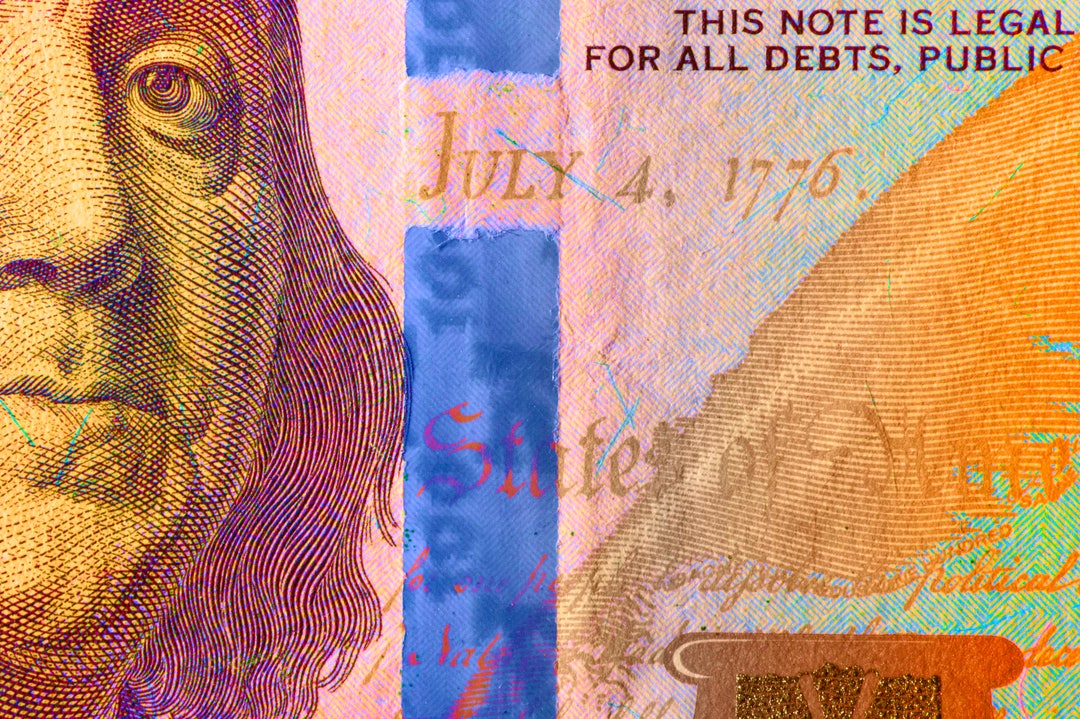 Modern Contemporary Artwork of Ben Franklin, Money Photography, Money ...
