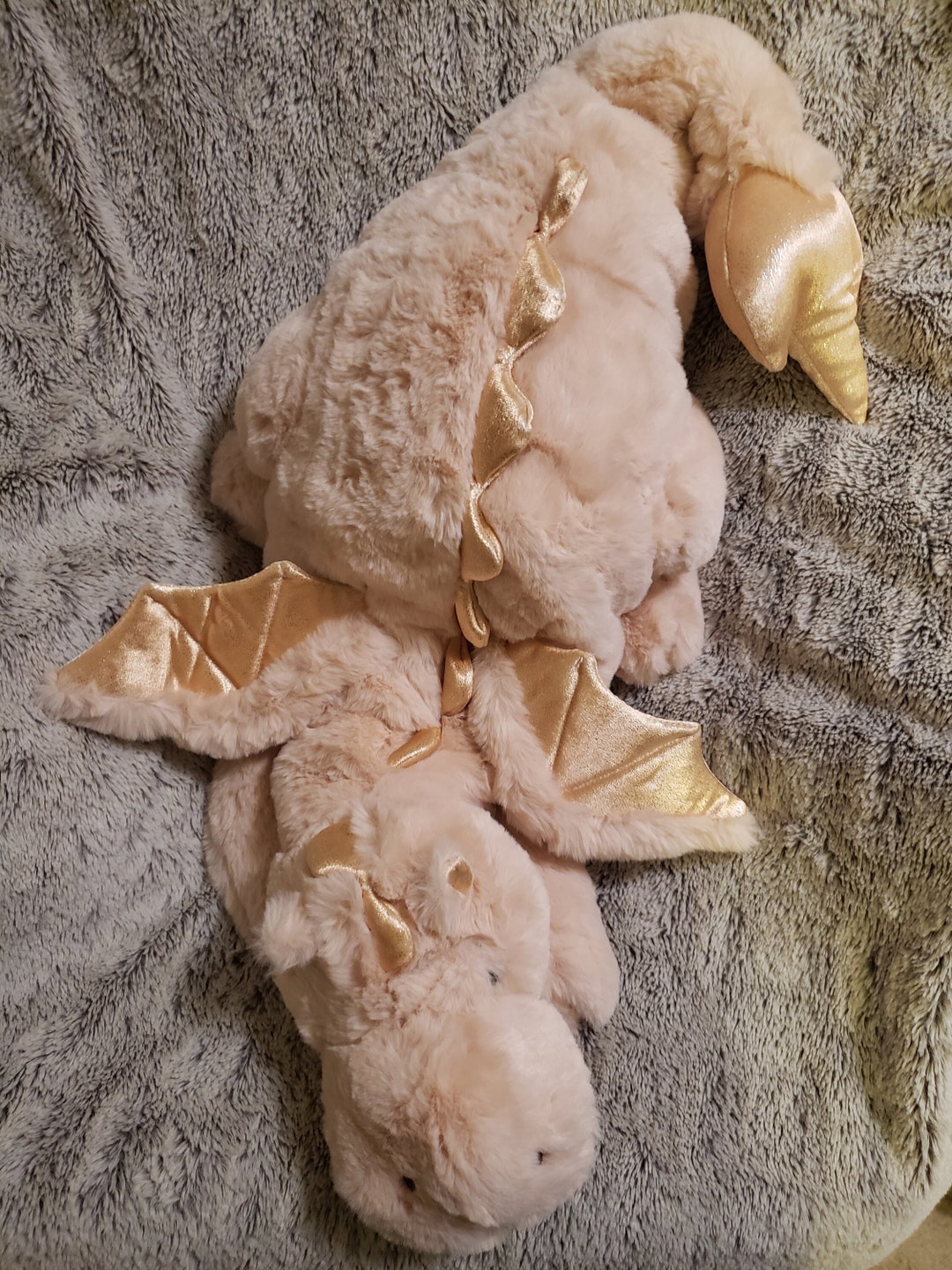 Weighted 1-10lbs Large Jumbo Giant Big Pink Dragon Plush for Anxiety ...