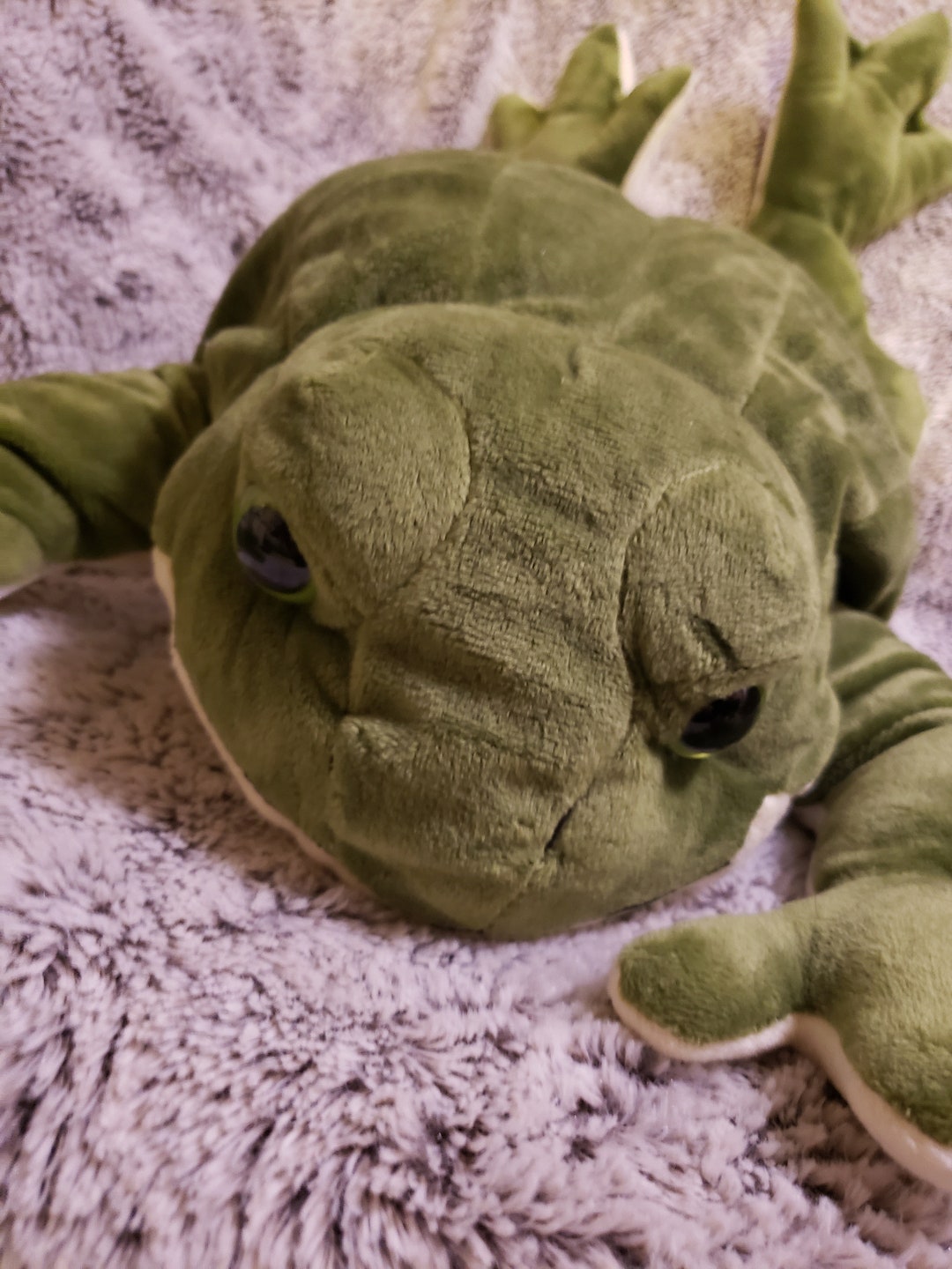 Weighted 1-5lbs Large Green Frog Plush for Anxiety, ADHD, Stress ...