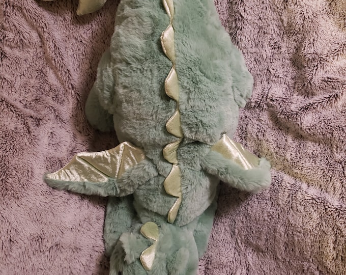 Weighted 1-10lbs Large Jumbo Giant Big Green Dragon Plush for Anxiety ...