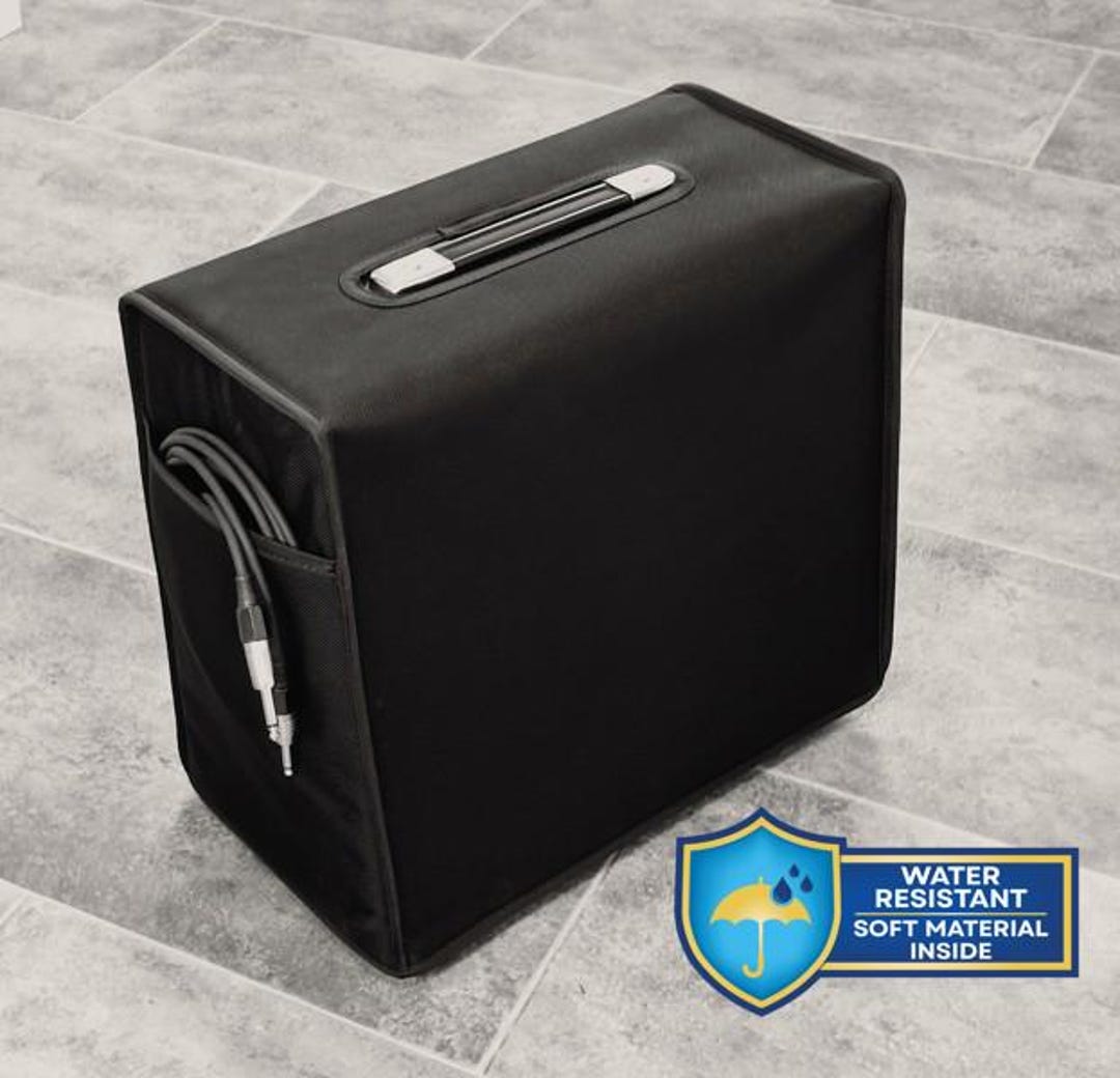 Fender Blues Deville 4X10 Combo Cover - Black Dust Cover Nylon Water ...