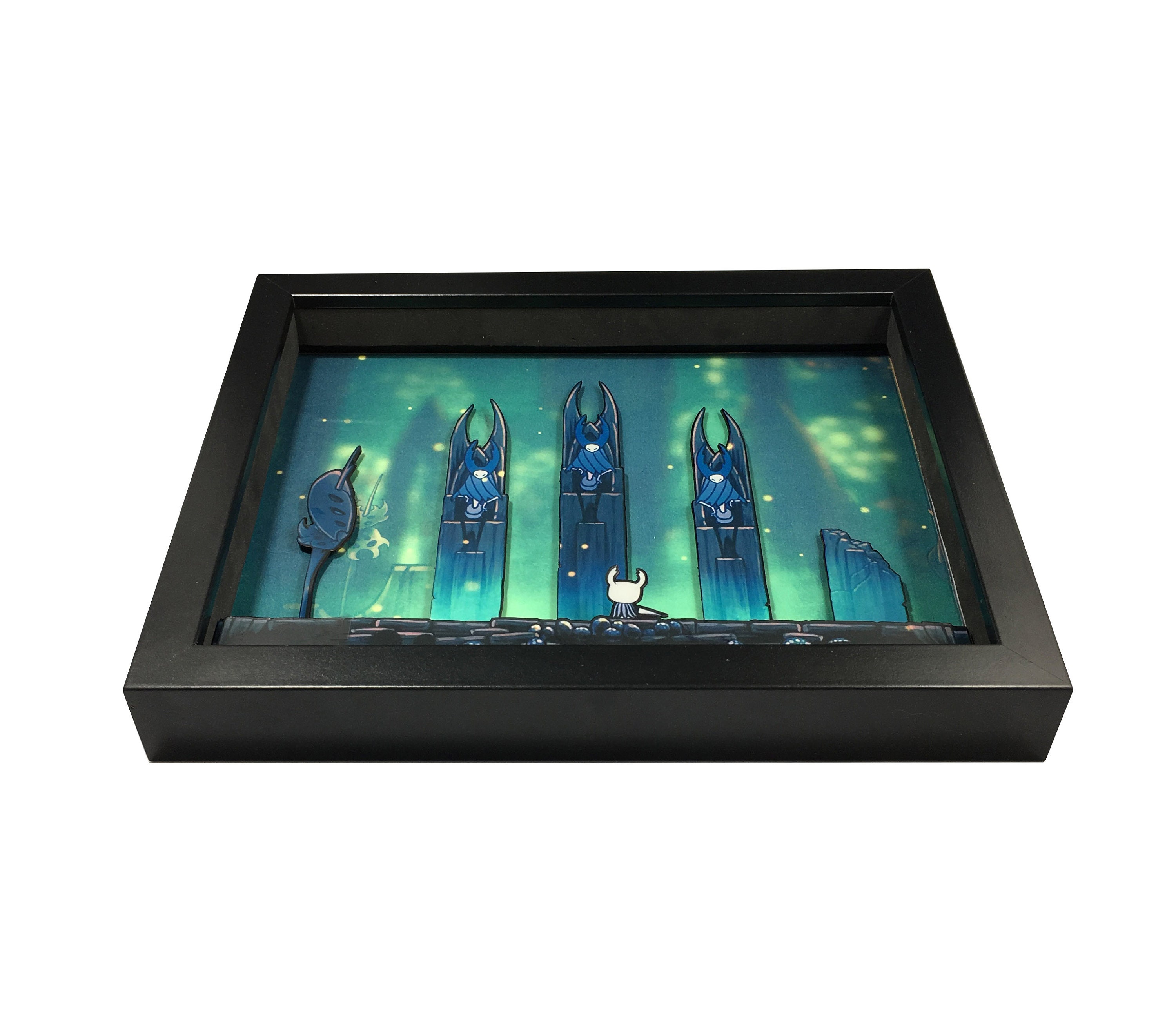 Hollow Knight "Mantis Lords" 3D Shadow Box Diorama 8"x10"x1.5" Frame ...