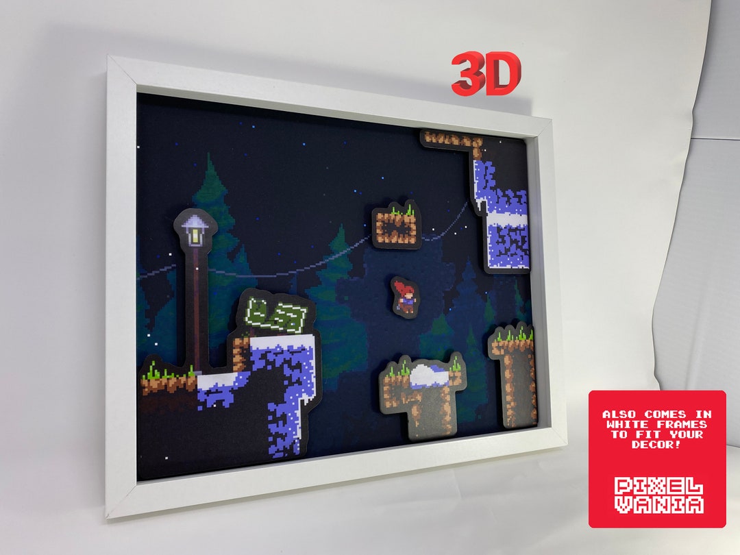 Celeste Shadow Box Handcrafted Diorama Celeste Merch Geeky Gift Game ...