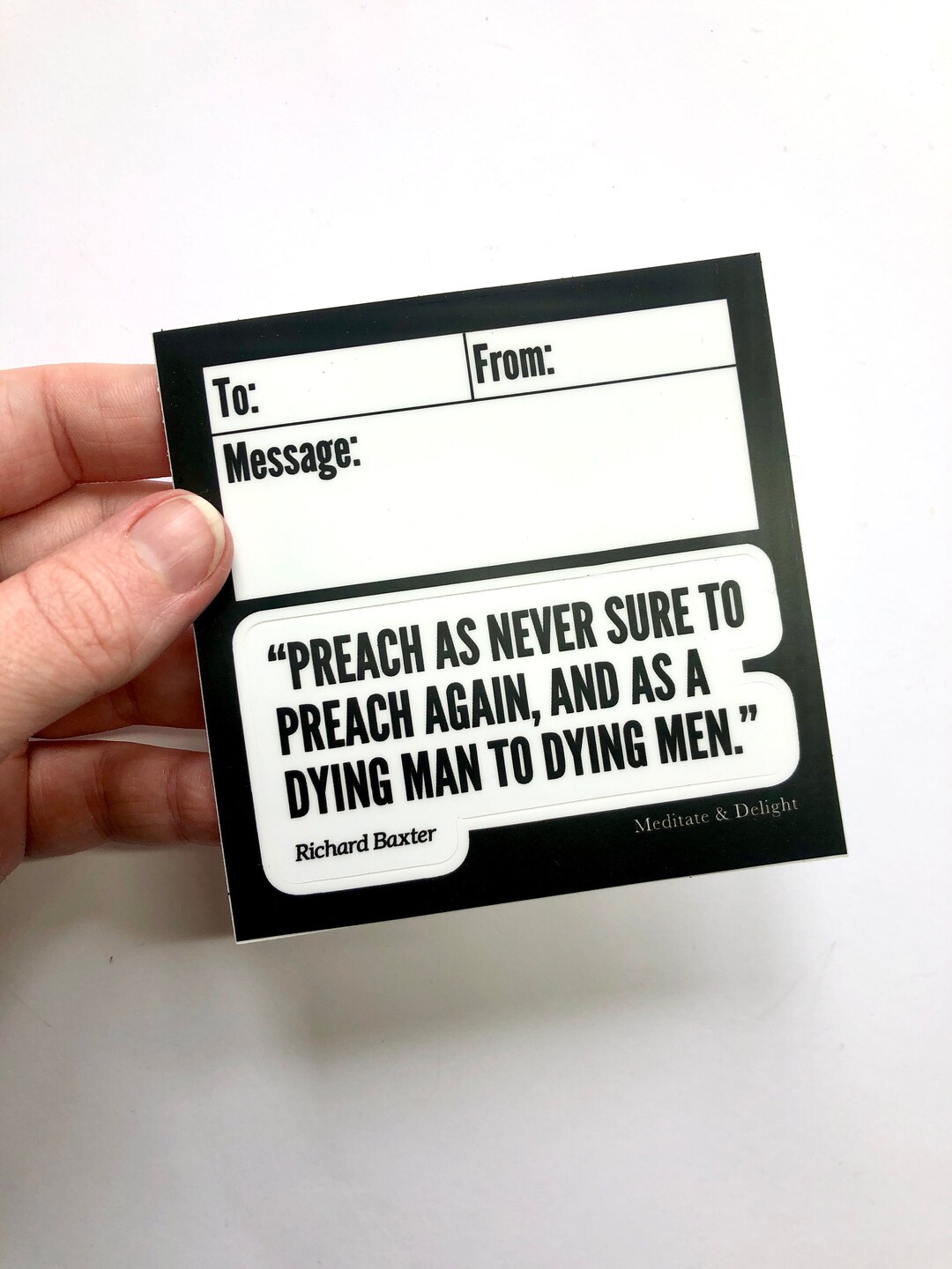 Preaching Quote Sticker, Ordination Gift Waterproof, Weatherproof ...