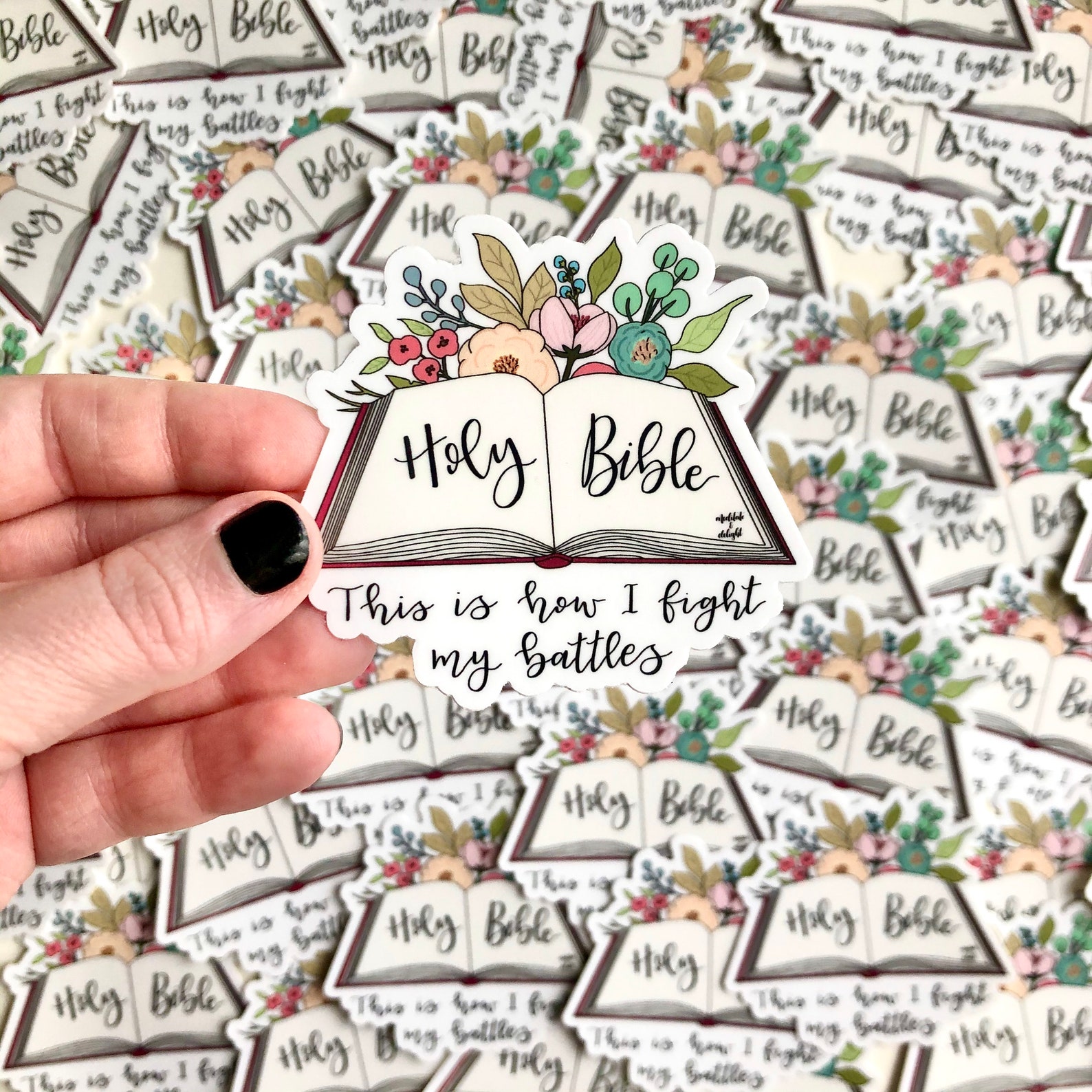 Holy Bible Sticker Waterproof Vinyl Laptop Water Bottle Etsy