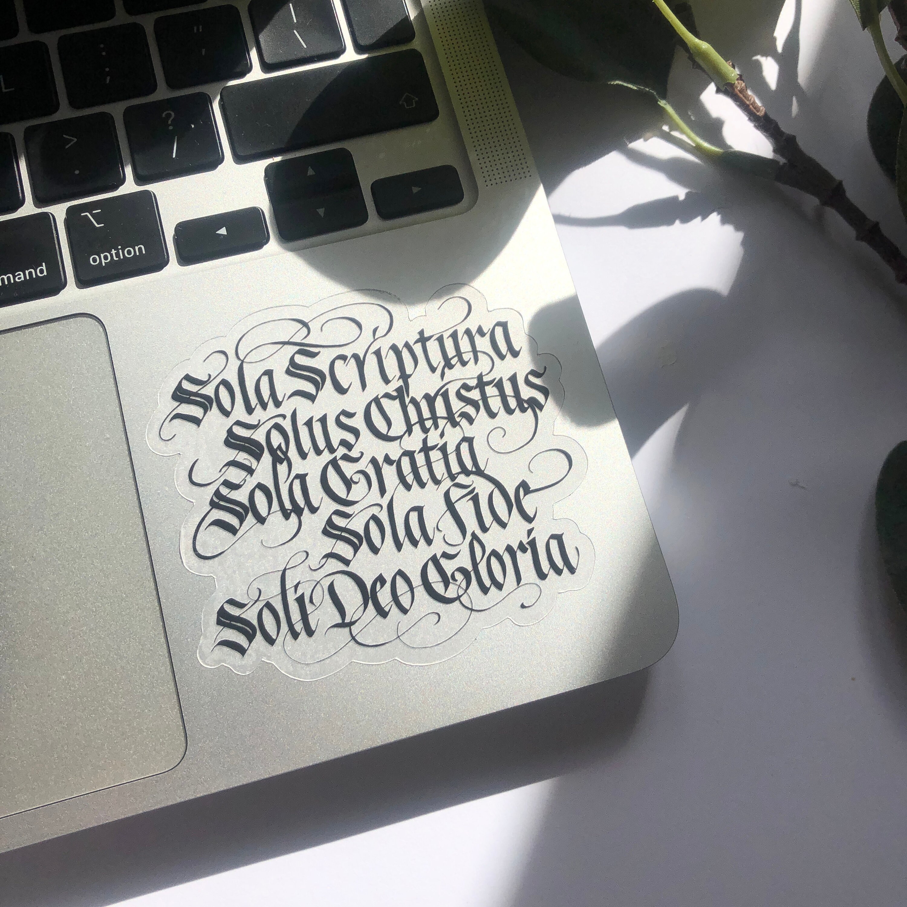 Clear Five Solas Sticker Christian Sticker Faith Vinyl | Etsy