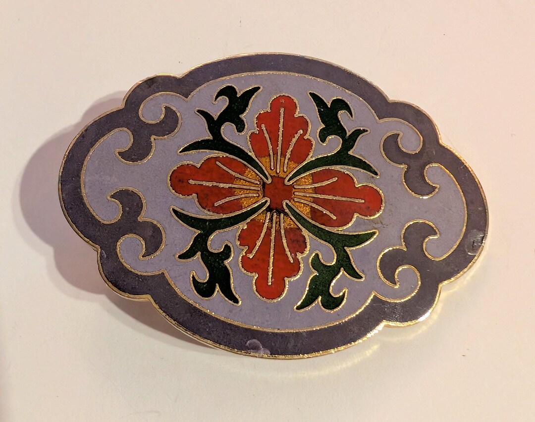 Vintage Belt Buckle Lady's Enamel Design Maureen Elaine 1980s - Etsy