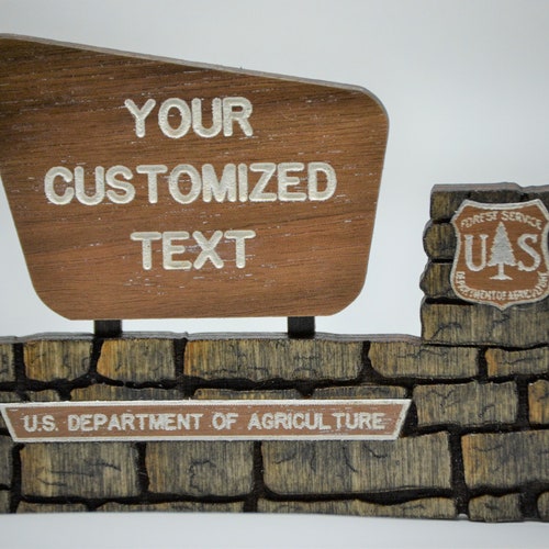 Customizable Park Sign Magnet US Forest Service | Etsy