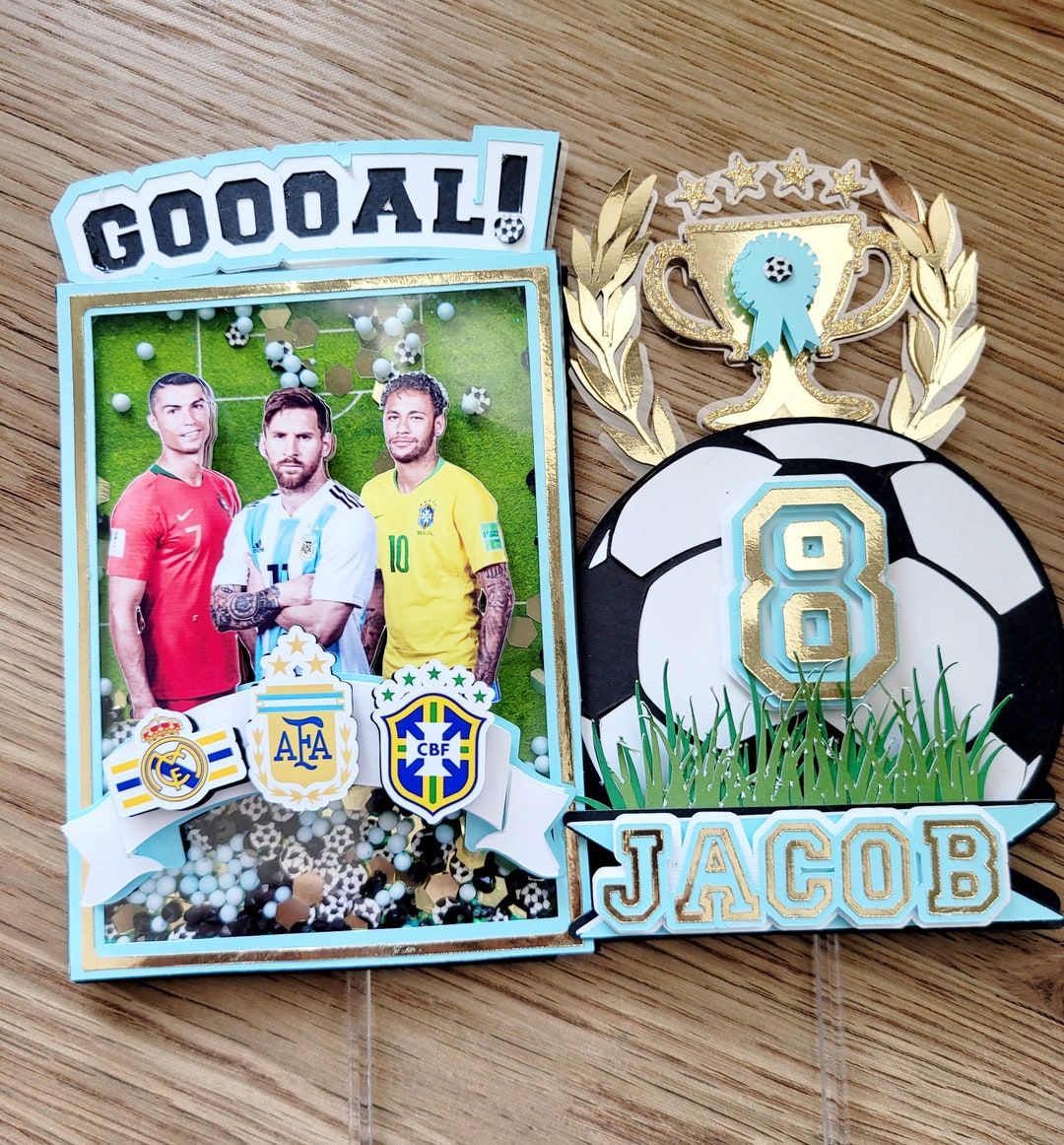 Soccer Cake Topper, Cake Topper, Soccer Birthday Party, Soccer Game - Etsy