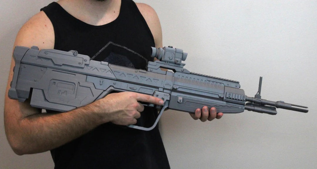 Halo Reach DMR 1:1 Replica 3D Printed Full-Size Master Chief's Weaponry ...