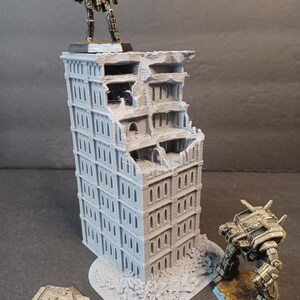 Gothic Ruined Building 50, Tabletop War Game Terrain Battletech - Etsy