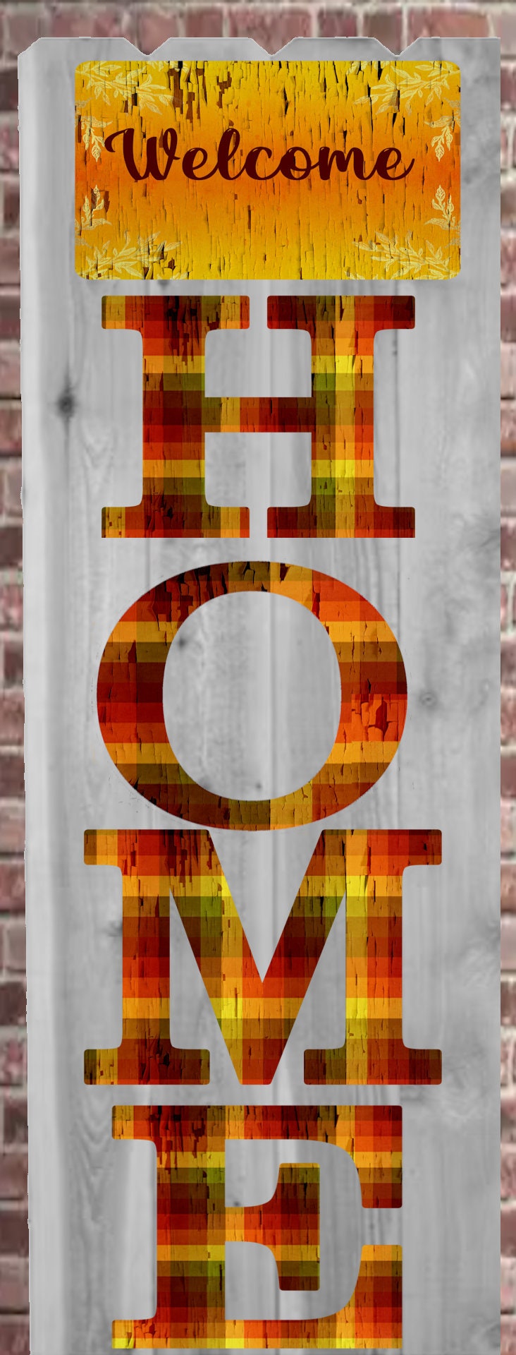Sublimated Front Porch Welcome Sign: Interchangeable Holiday Decor - Etsy