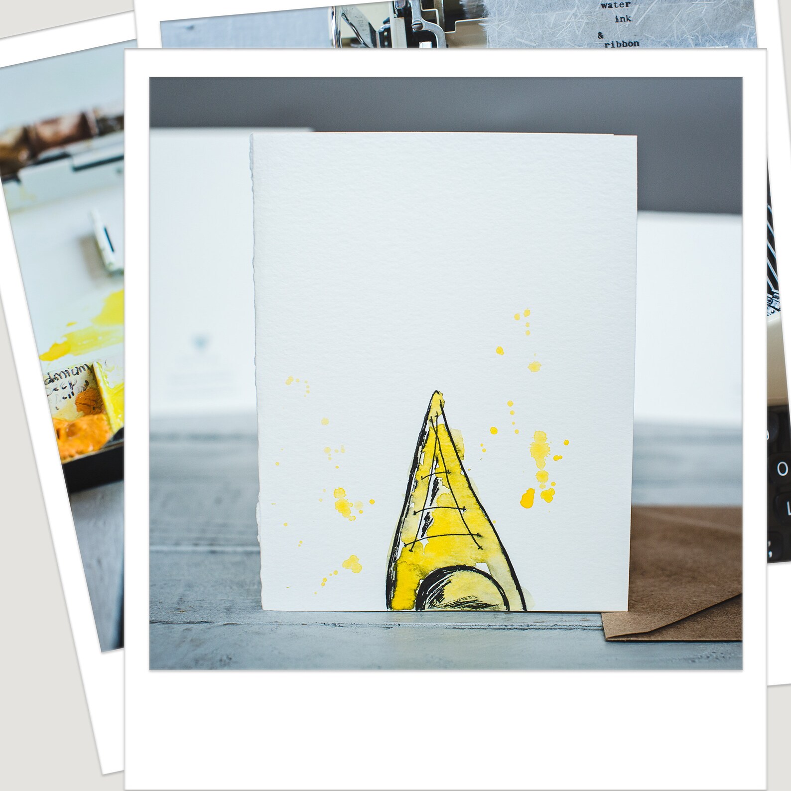 Kayak Card, Kayaker Card, Hand Painted Card - Etsy