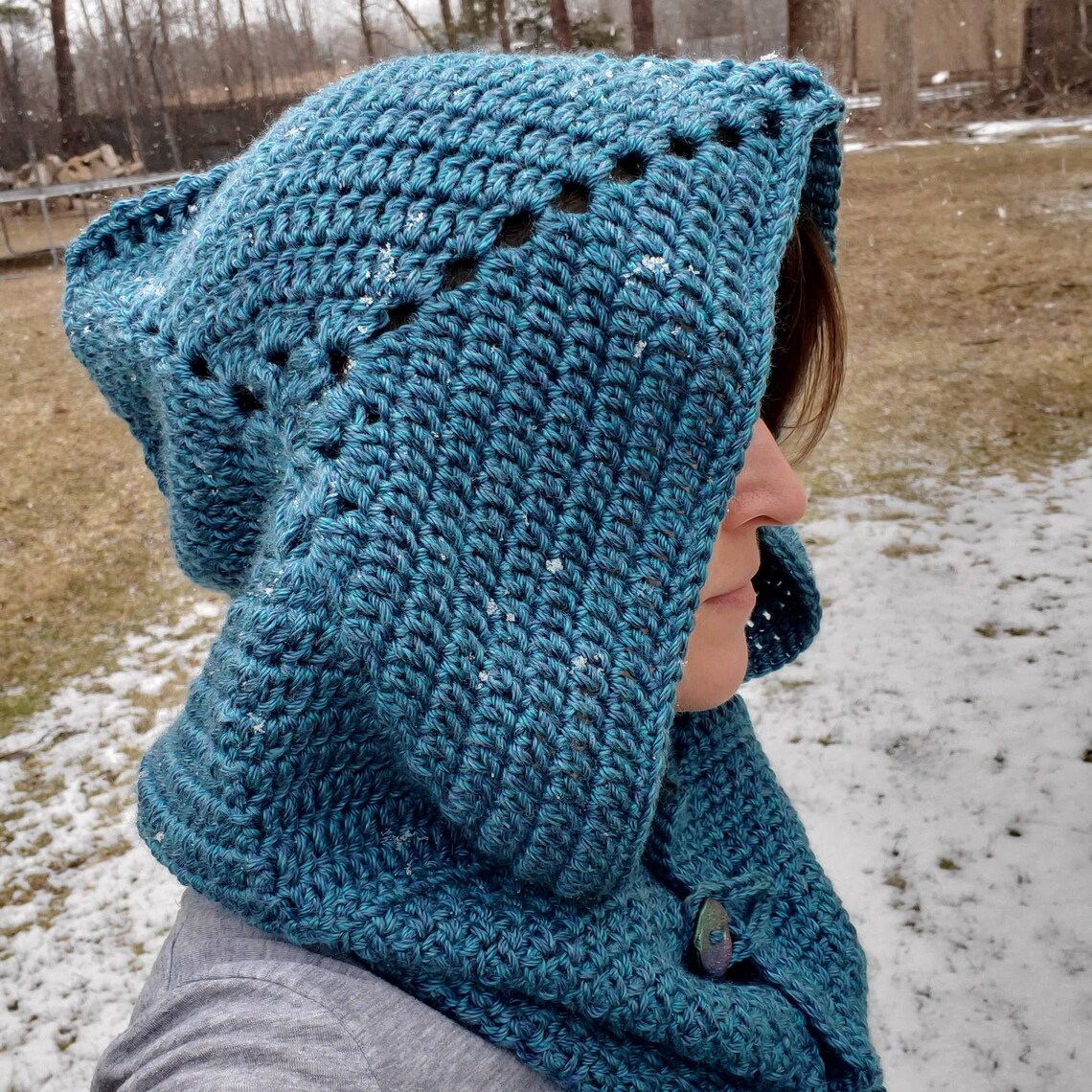 Digital Download Fantasy Fairycore Granny Square Hoodie Crochet Pattern ...