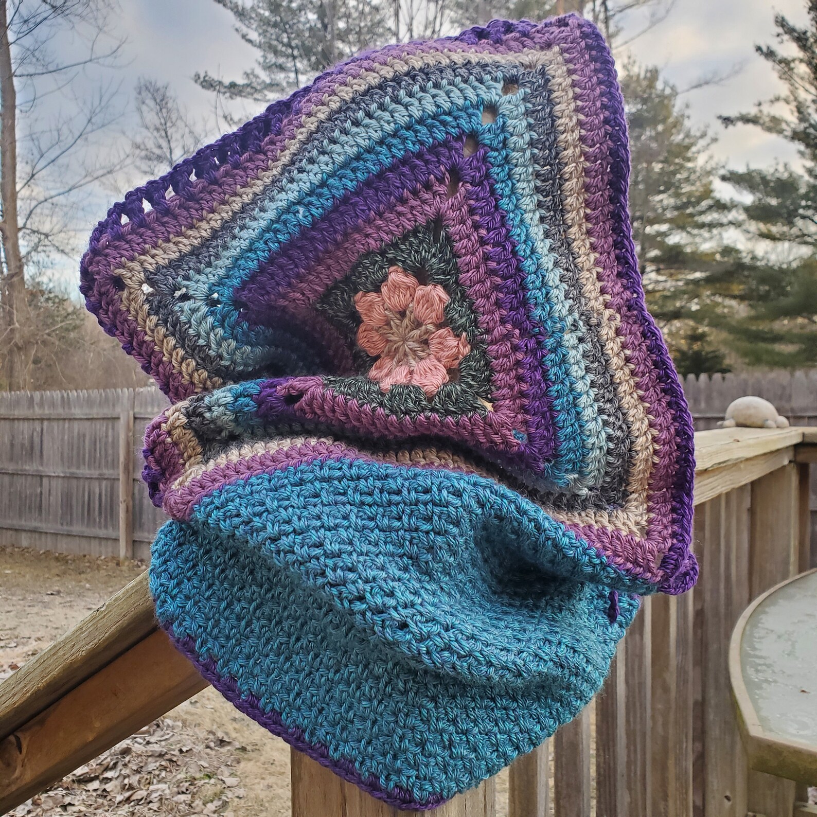 Crochet Hoodie, Granny Square Hoodie, Crochet Granny Square Flower ...