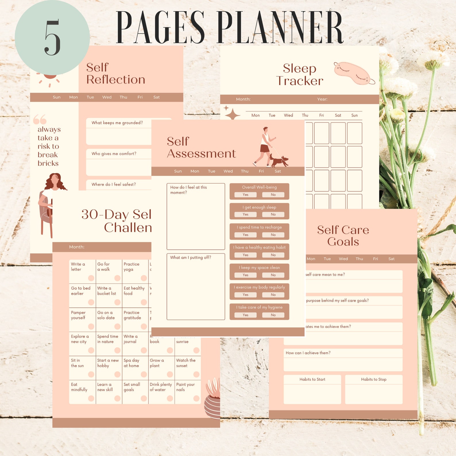 Self Care Journal, Self Care Kit, Self Care Planner, Self Care ...