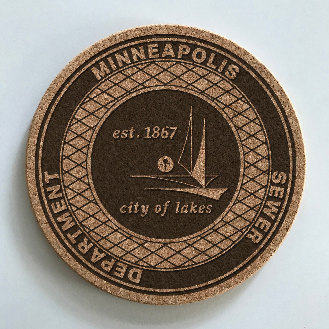 Manhole Cover Coasters: Twin Cities | Etsy