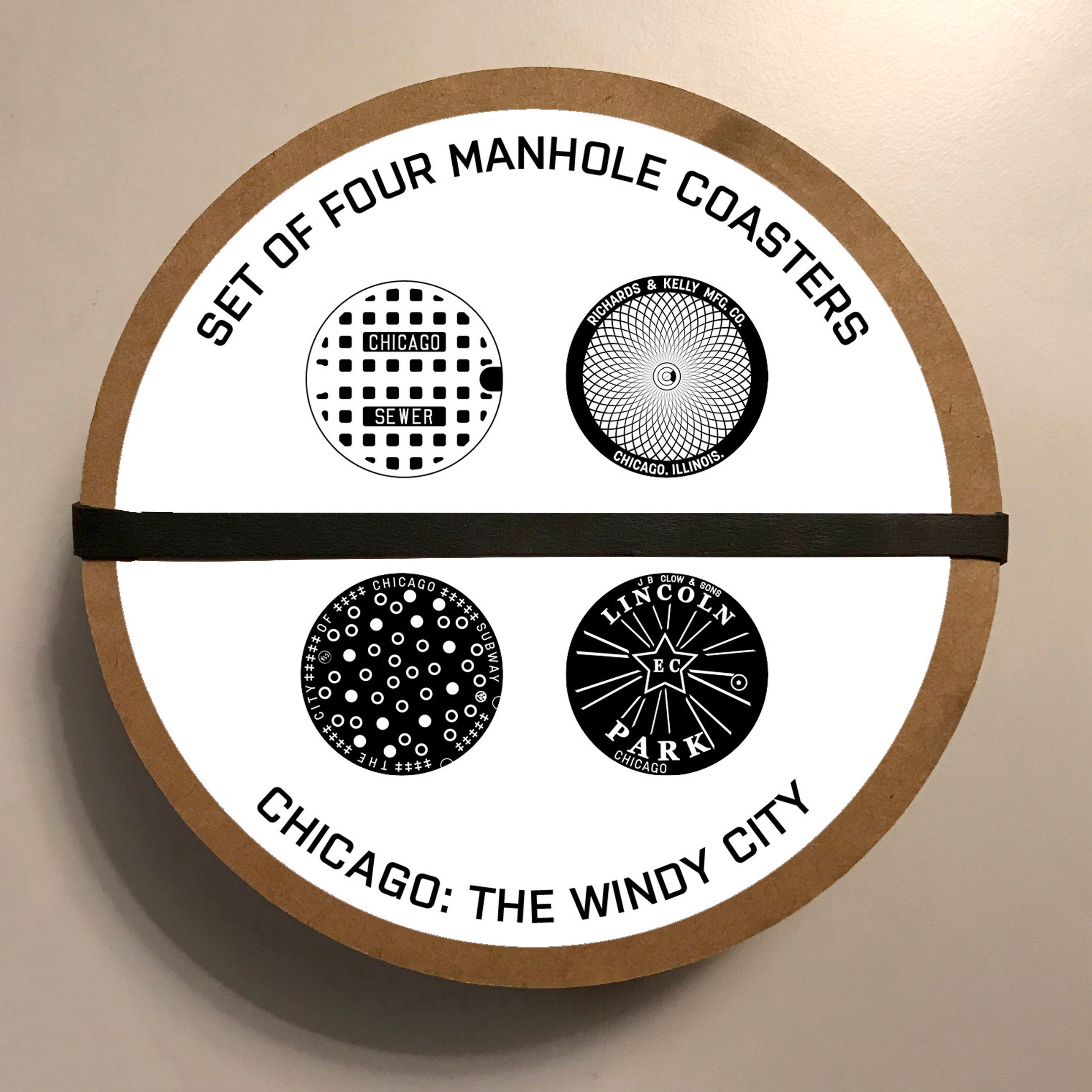 Manhole Cover Coasters-chicago: the Windy City. Unique Gift - Etsy
