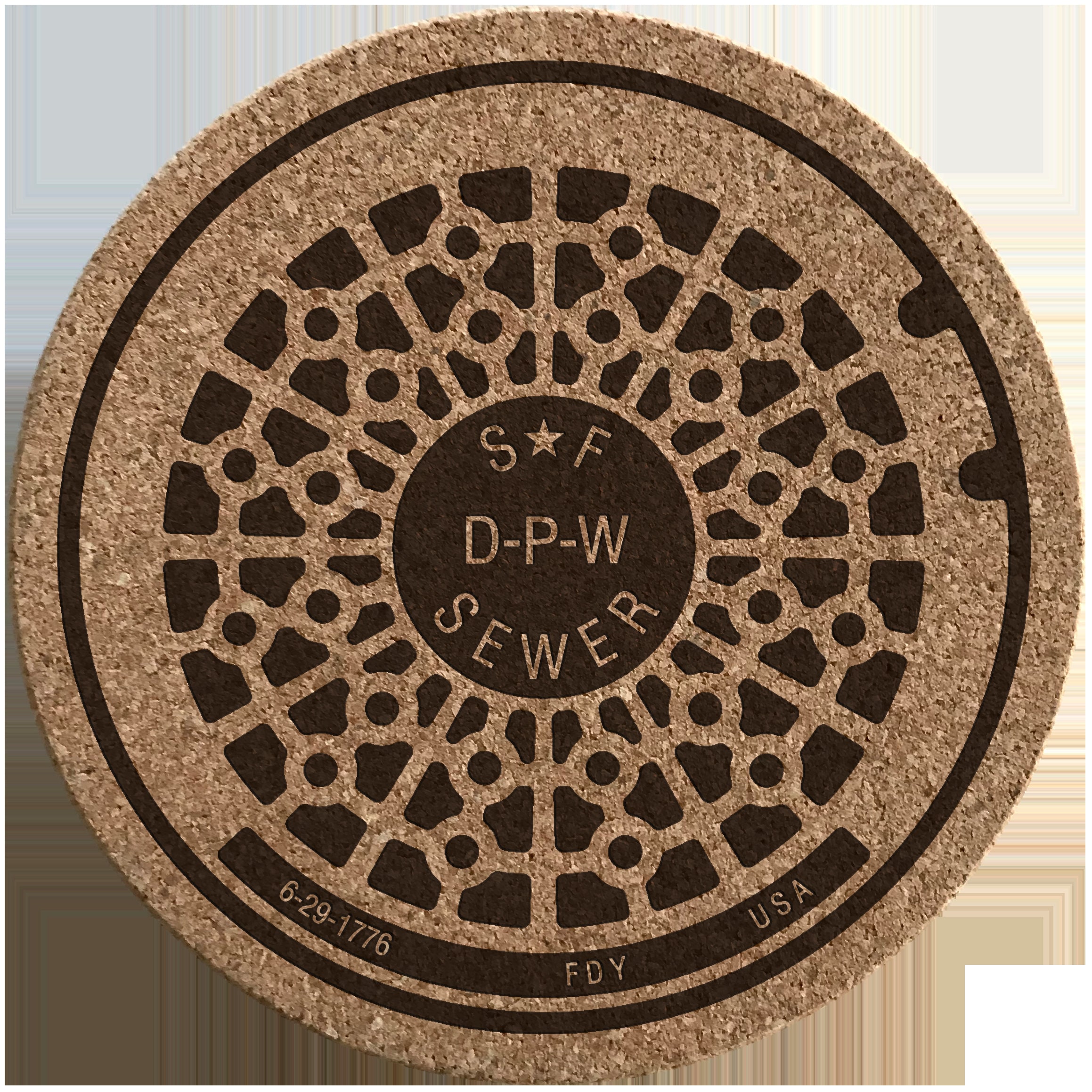 Manhole Cover Coasters-san Francisco - Etsy Singapore