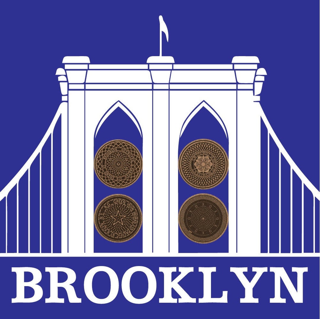 Manhole Cover Coasters-brooklyn, Baby! Coal Covers/operculi - Etsy