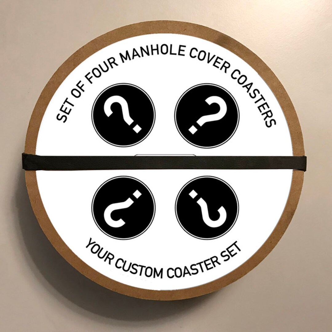 Custom Manhole Cover Set! Custom Packaging and Free CITY Display Rack ...