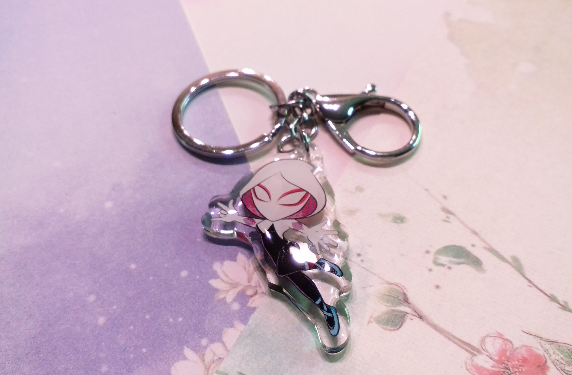 Keychain Charms Gwen Stacy Miles Morales Peter B Parker - Etsy