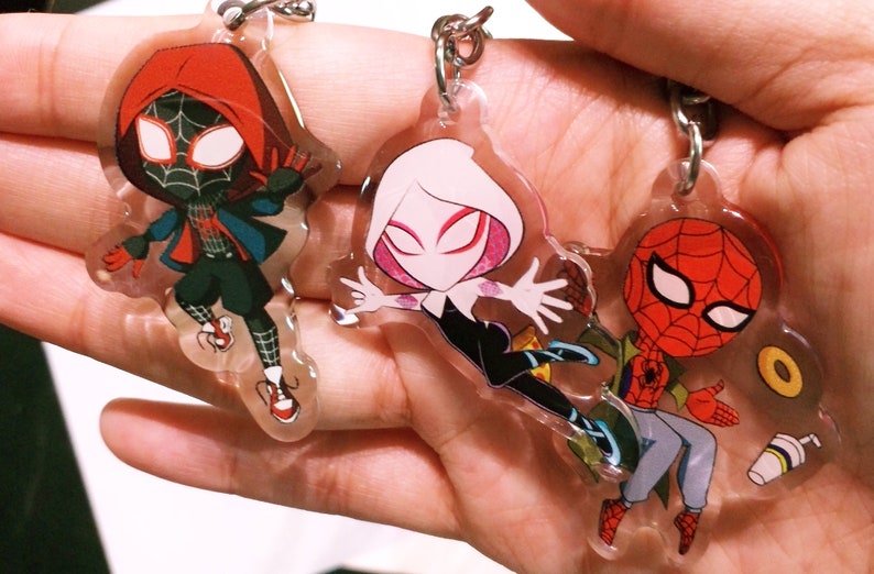 Keychain Charms - Gwen Stacy - Miles Morales - Peter B Parker - Etsy