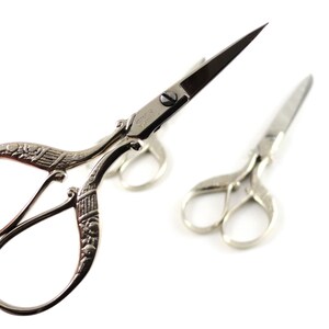 WASA Solingen Floral Embroidery Scissors - Nickel - Size Choice - Etsy