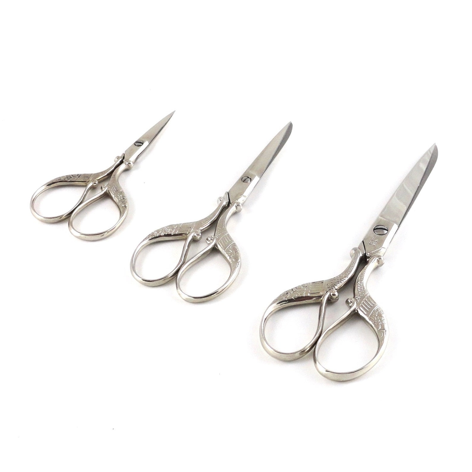 WASA Solingen Floral Embroidery Scissors Nickel Size | Etsy