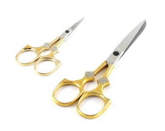 WASA Solingen Filigree Embroidery Scissors Gold Size | Etsy