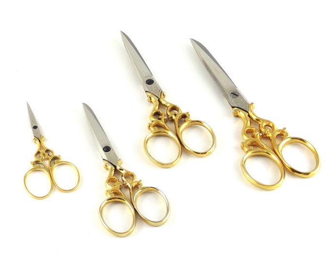 WASA Solingen Filigree Embroidery Scissors Gold Size | Etsy