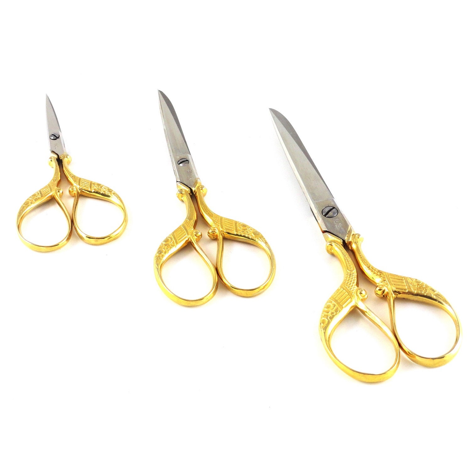 WASA Solingen Floral Embroidery Scissors - Gold - Size Choice - Etsy