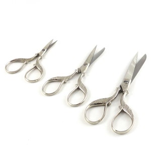 WASA Solingen Floral Embroidery Scissors - Nickel - Size Choice - Etsy