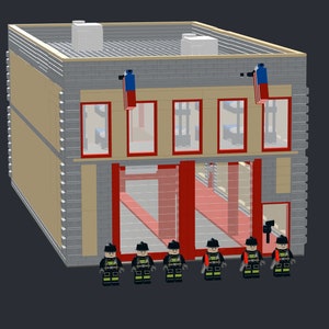 Custom Lego Fire Station Instructions (digital Download) - Etsy