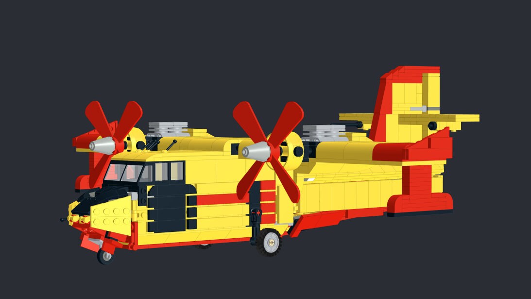 Custom Lego Fire Air Tanker (digital Instructions Only) - Etsy