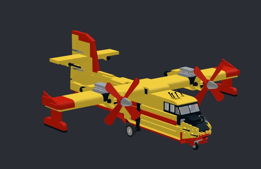 Custom Lego Fire Air Tanker (digital Instructions Only) - Etsy
